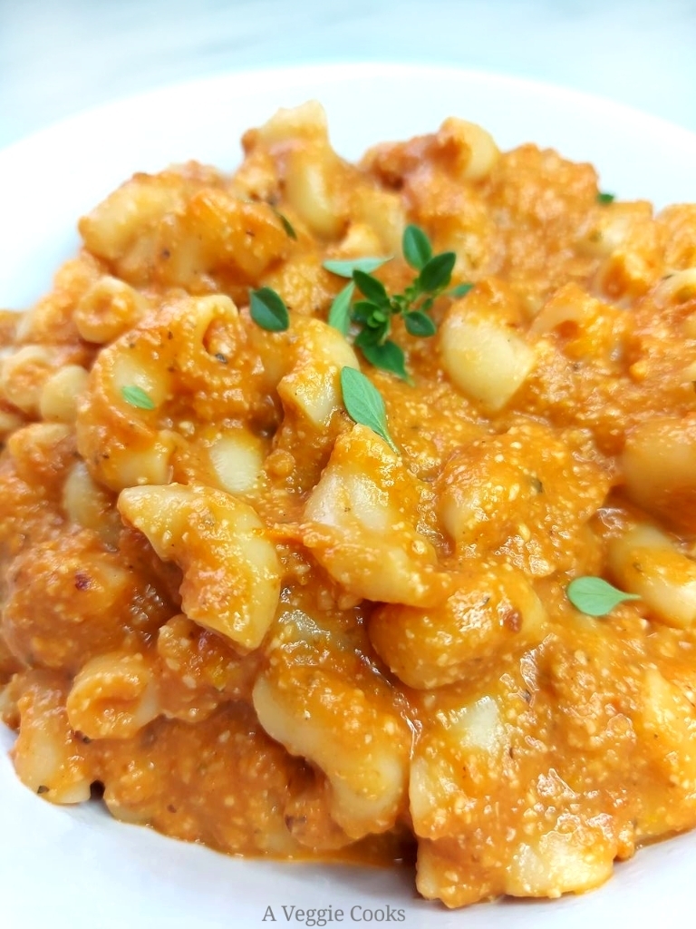 Roast Vegetable Pasta Sauce - A Veggie Cooks